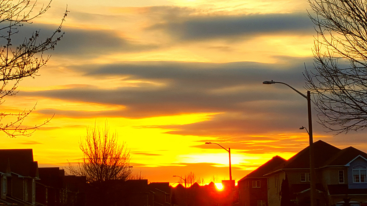 sunset on street | Photographer Jun Toronto GTA Ontario